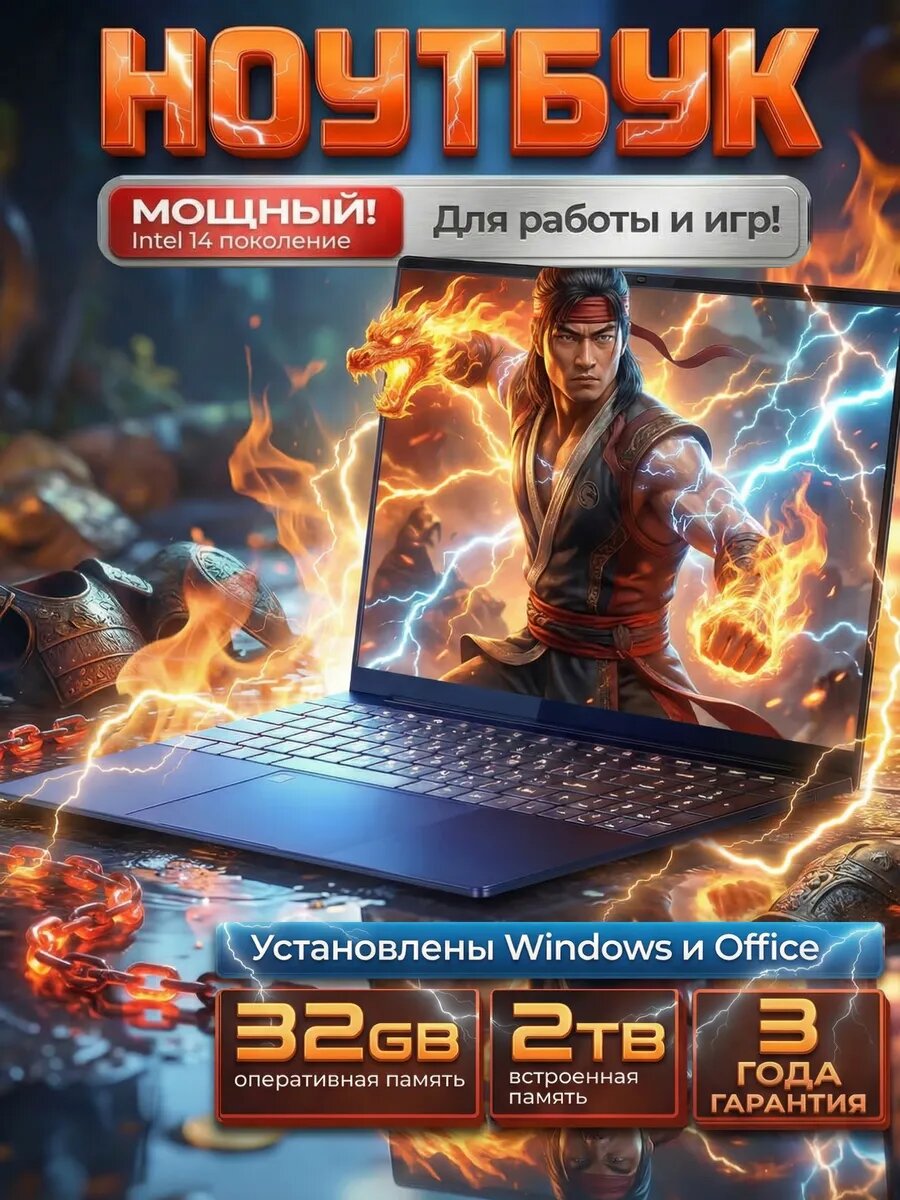 Ноутбук HiGH TECH R680 Intel H-Series RAM 32GB / SSD 2048GB