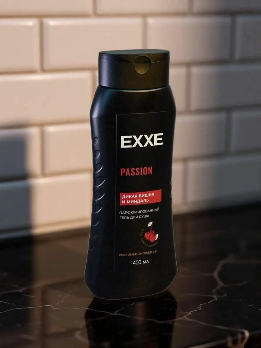 Гель для душа парфюмированный EXXE Passion Дикая вишня и миндаль, 400 мл