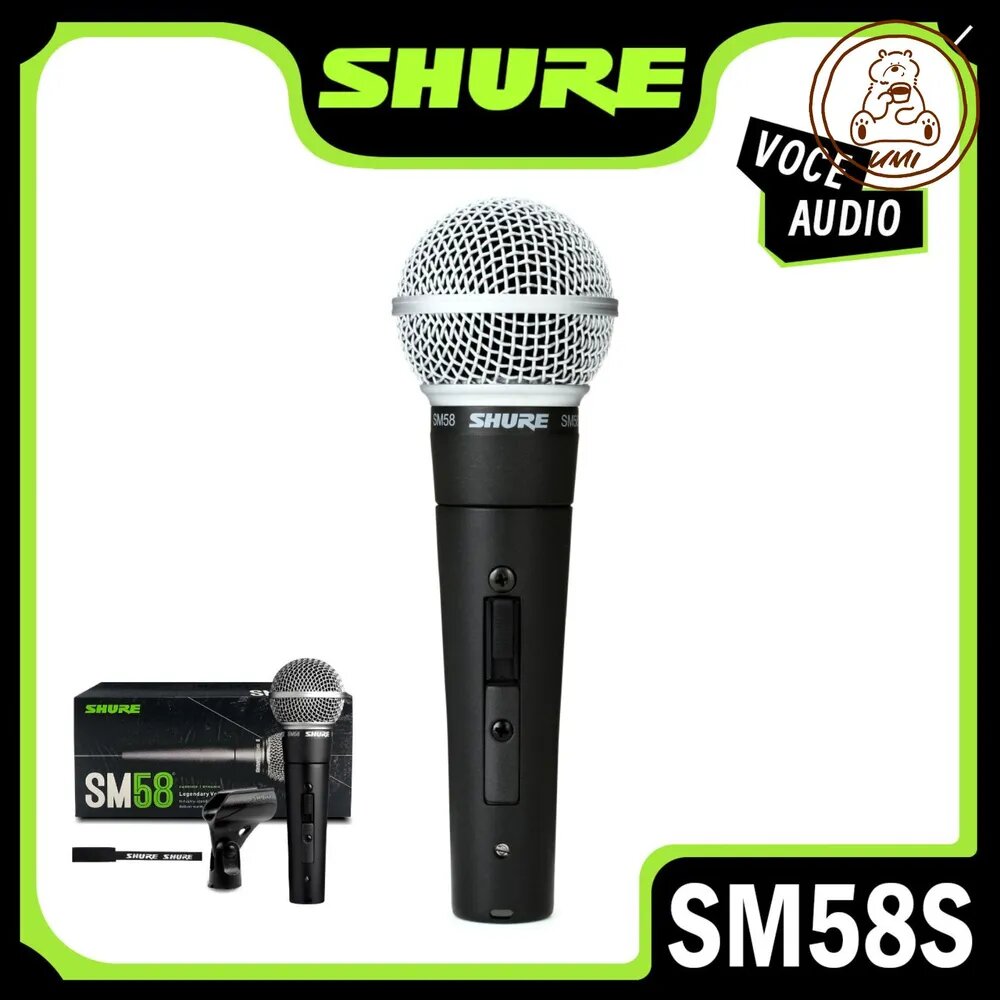 Микрофон для живого вокала sm58, черный