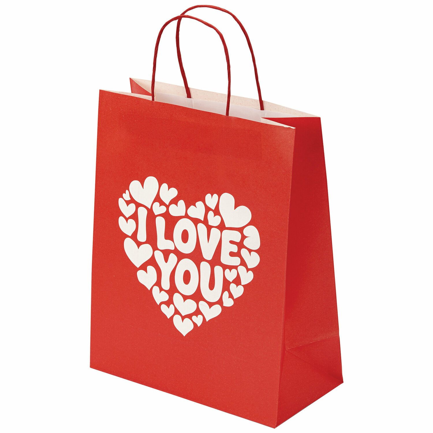 Пакет подарочный Золотая сказка Love Kraft, 26х13х32 см, размер L, крафт 700843