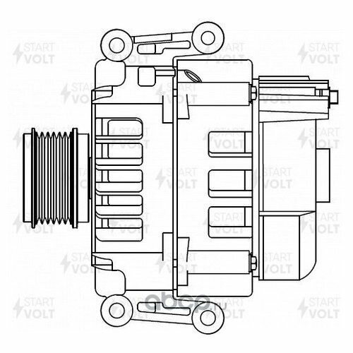 Генератор для а/м vag q5 (08-) 2.0tfsi/a4 (07-) 1.8tfsi 180a (lg 1702) Стартвольт LG1702