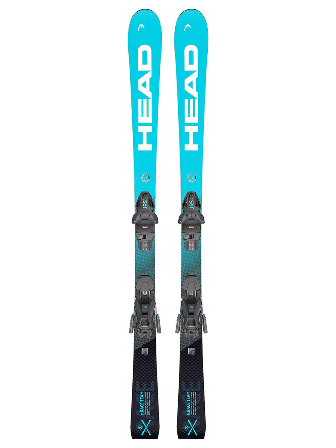 Горные лыжи с креплениями Head WC e.Race Team SW JRS + JRS 7.5 GW 23/24 , для детей , Голубой