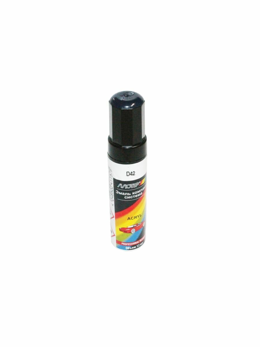 Краска с кисточкой ремонтная RENAULT D42 синяя морская (MOTIP) 12ml