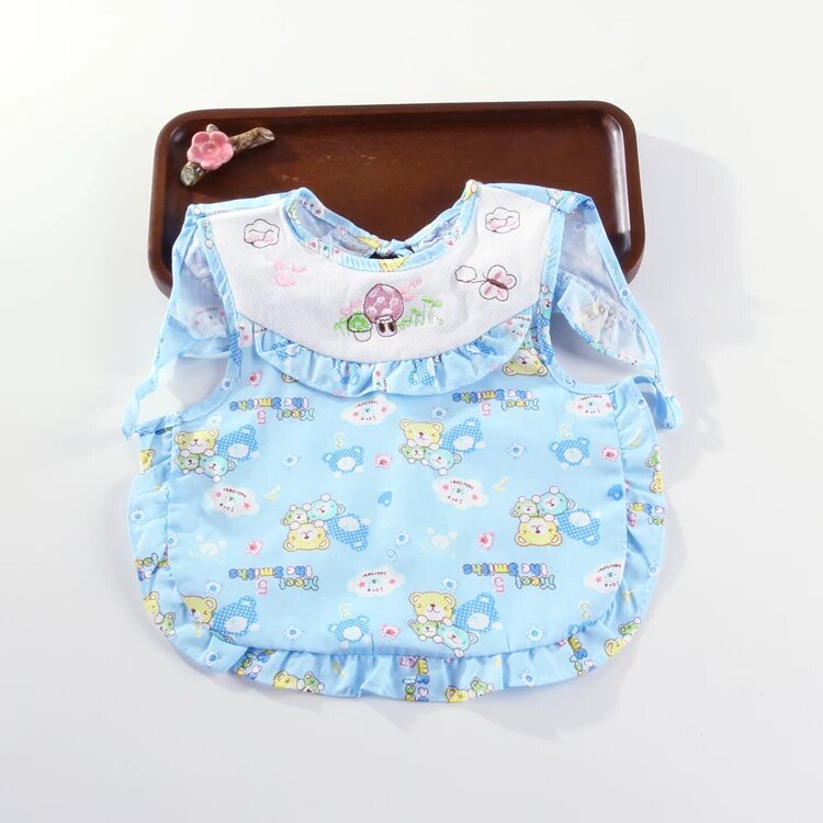Детский нагрудник водонепроницаемый, для защиты от слюны, для детского сада, для кормления, из чистого хлопка,