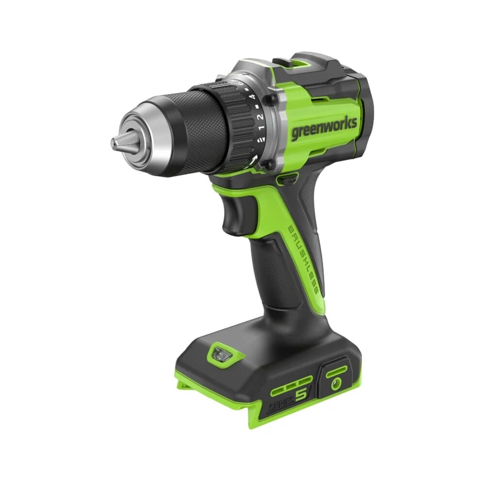 Дрель-шуруповерт аккумулятоный Greenworks DD560, 24V, б/щет, 30/60 Нм,13мм, Anti-kickback,2х2Ач, ЗУ, кор () 3708407VUC