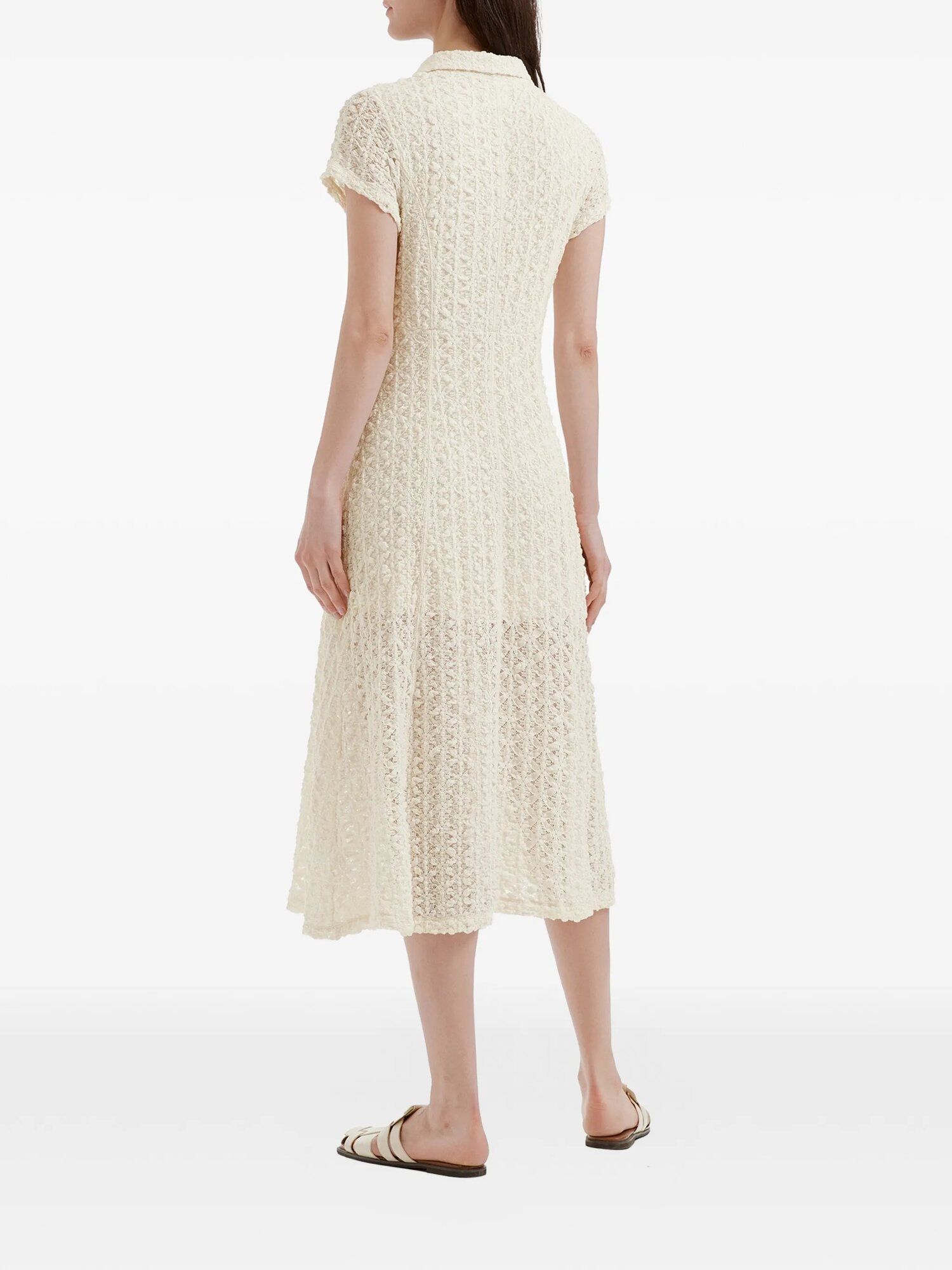 Платье B+ab Textured button-front midi dress, размер 40, разноцветный — фото 1