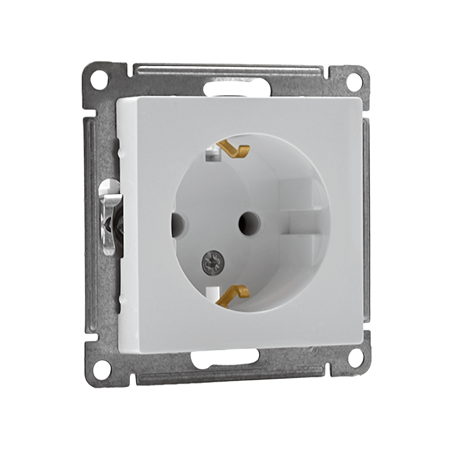 Розетка с/з, 16А, механизм Systeme Electric (Schneider Electric) AtlasDesign Белая ATN000143/10