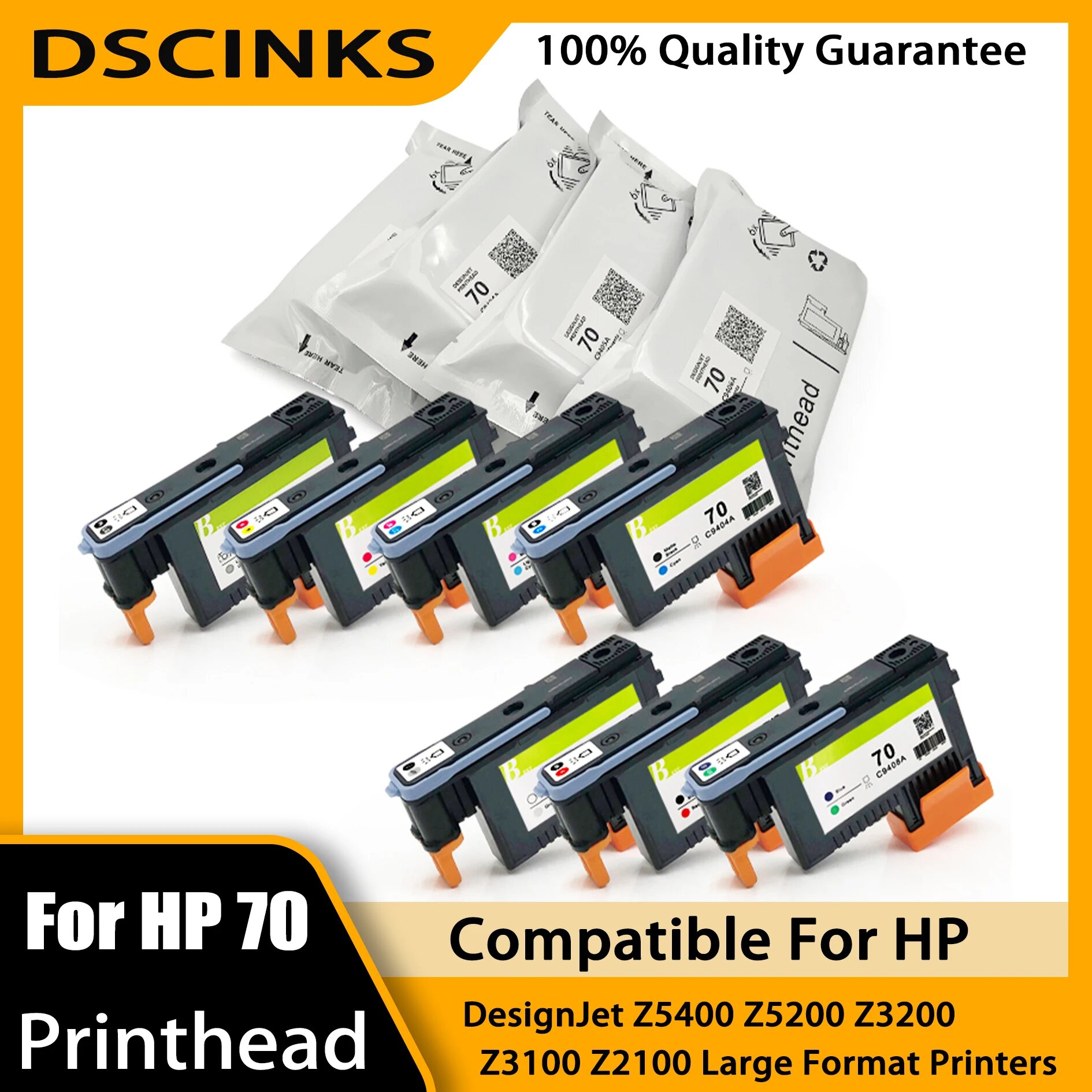 Печатающая головка DSCINKS HP 70 C9409A-MK-R