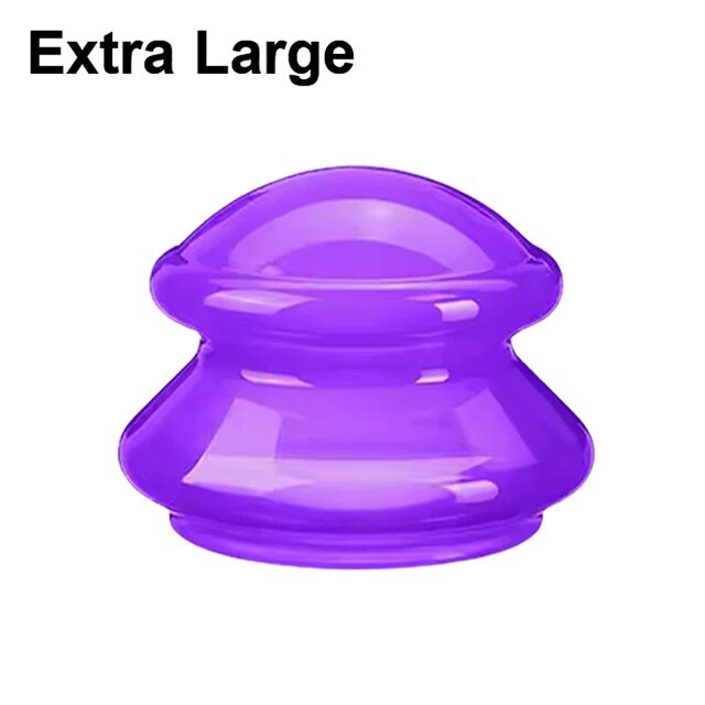 Силиконовые вакуумные банки для массажа Purple XL