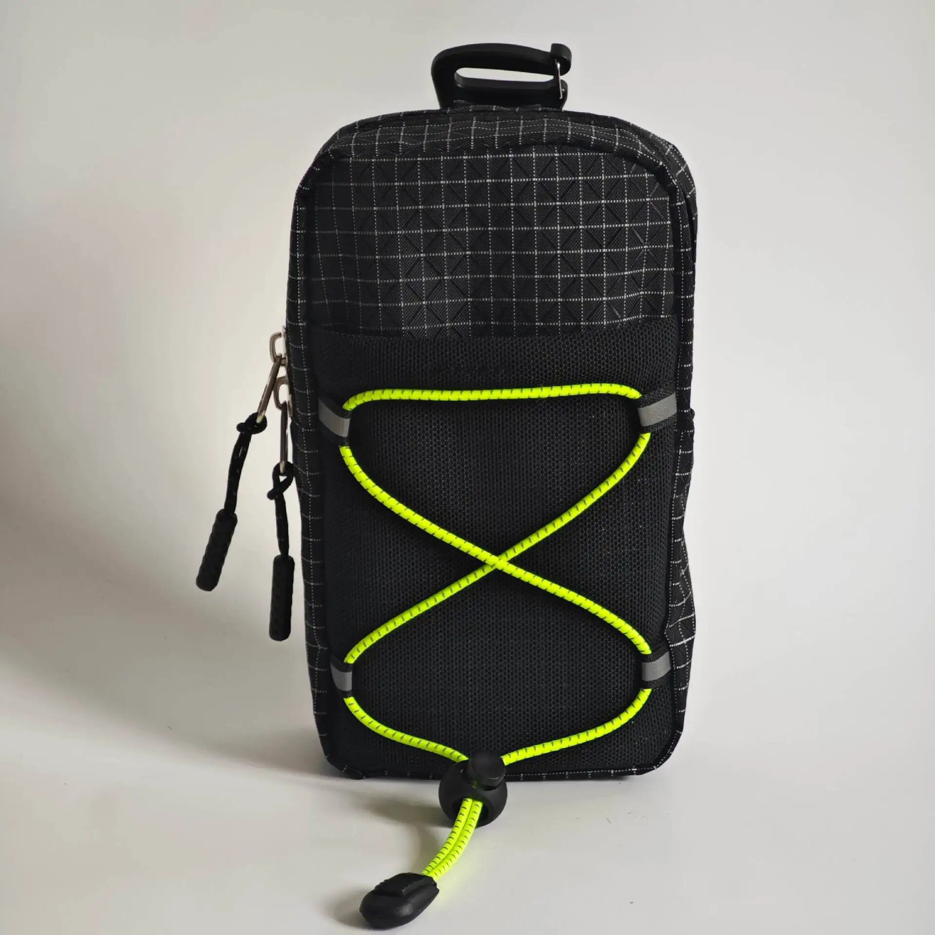 Рюкзак из нейлона Черный, Black green rope