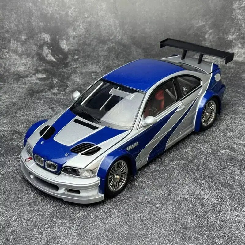 Модель автомобиля BMW M3 E46 GTR Coupe 1:24 металлическая со звуком и светом orange-nobox