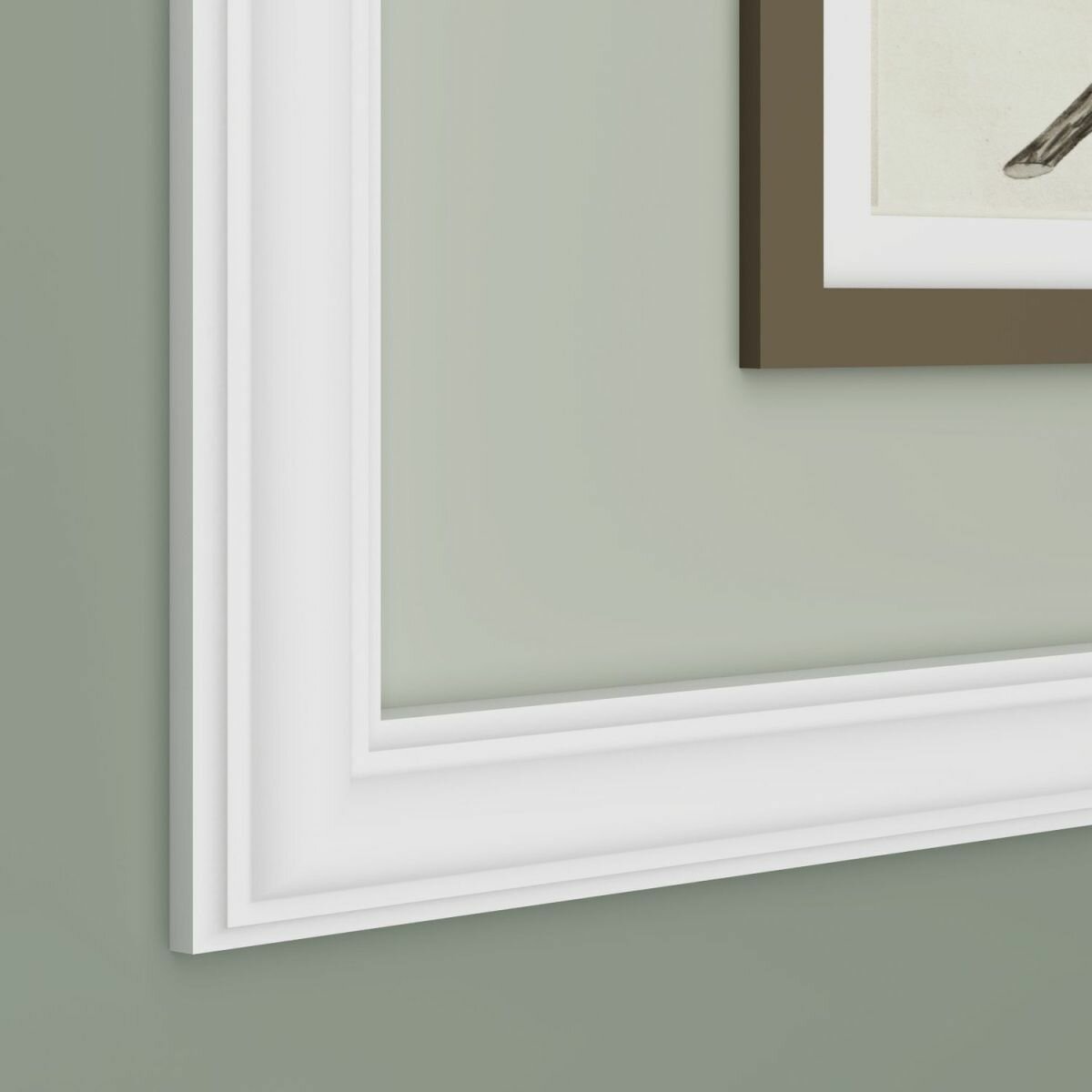 Молдинг Ultrawood U 0003 W Д2440хВ25хШ12 мм / Ультравуд.