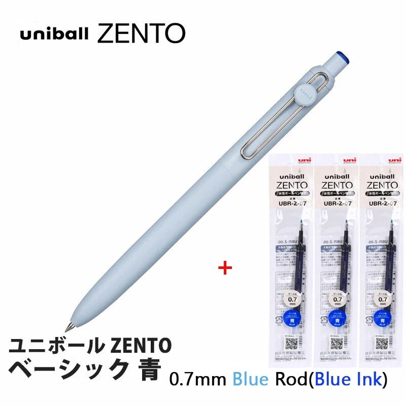 Ручка гелевая Uniball Zento 0.7 мм, синяя