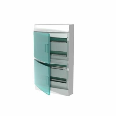 Щиток настенный ABB Mistral41 72М зеленая дверь (297х659х119) 1SPE007717F1121