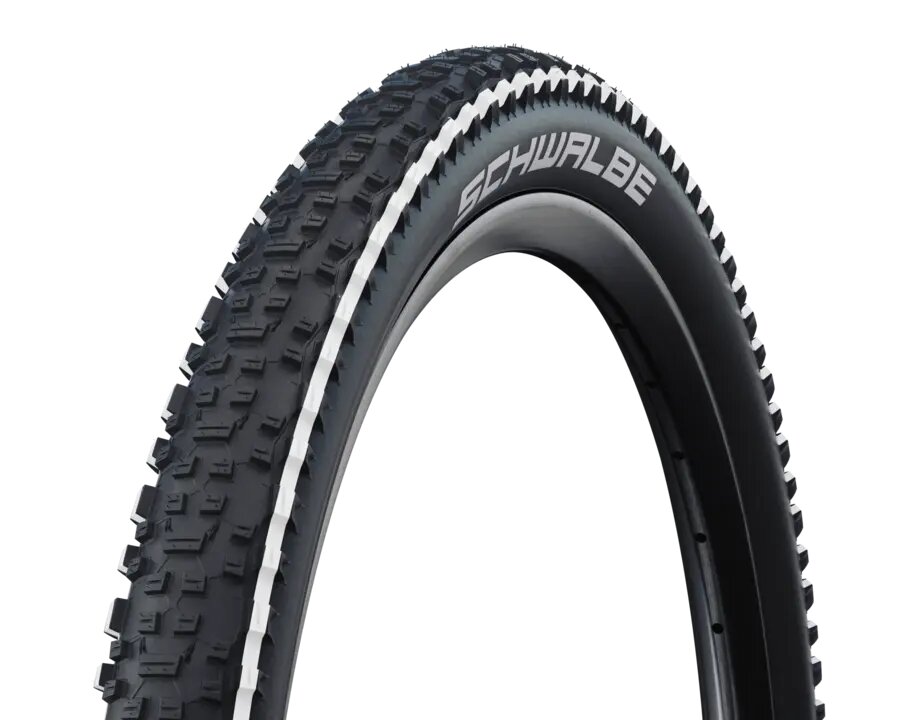 Велопокрышка 27.5"x2.25 (57-584), Schwalbe Rapid Rob, K-Guard, B/WS/B-SK HS425 SBC 50EPI, св. полоса