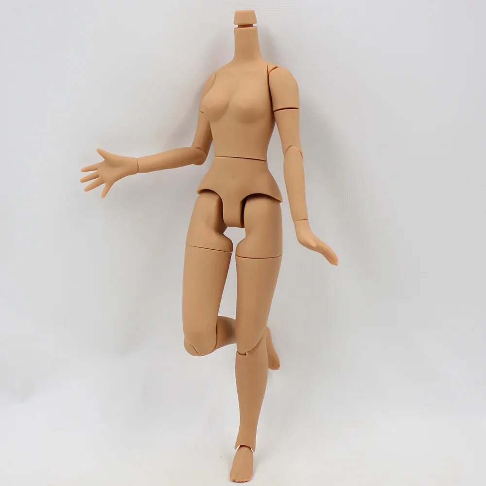Тело для куклы Blythe 19, черный, nude body