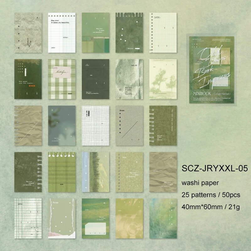 Ветшалая бумага SCZ-JRYXXL-05 для скрапбукинга