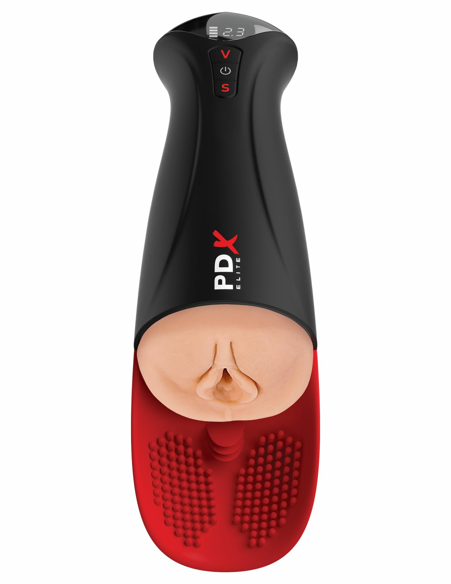 Мастурбатор в колбе с вибрацией O-Matic Pro XL Pipedream