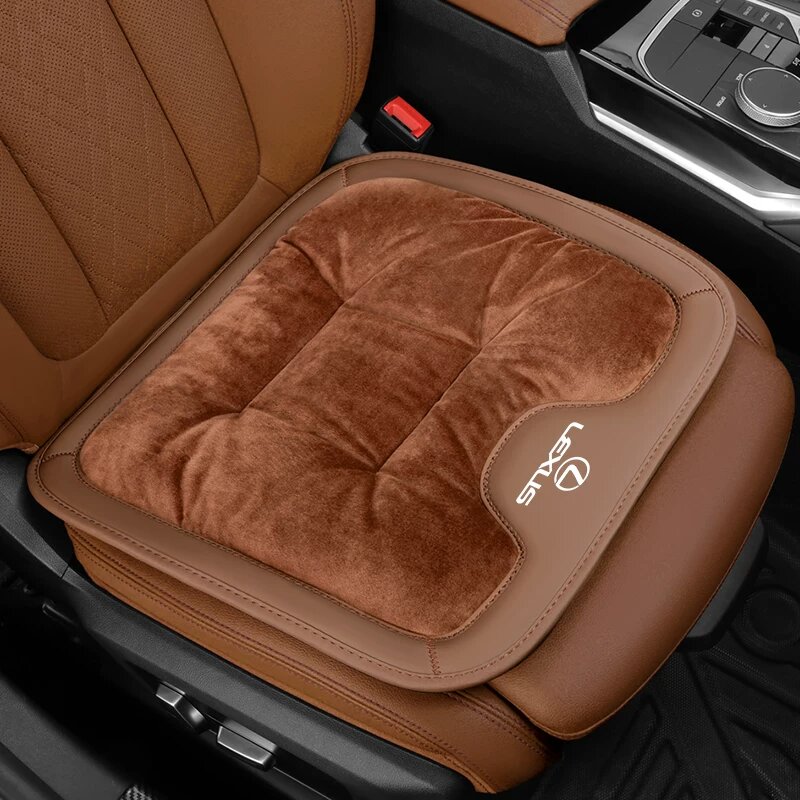Зимние флисовые чехлы для передних сидений Lexus ES200/ES300H/RX300/NX200 - одиночный, каштановый