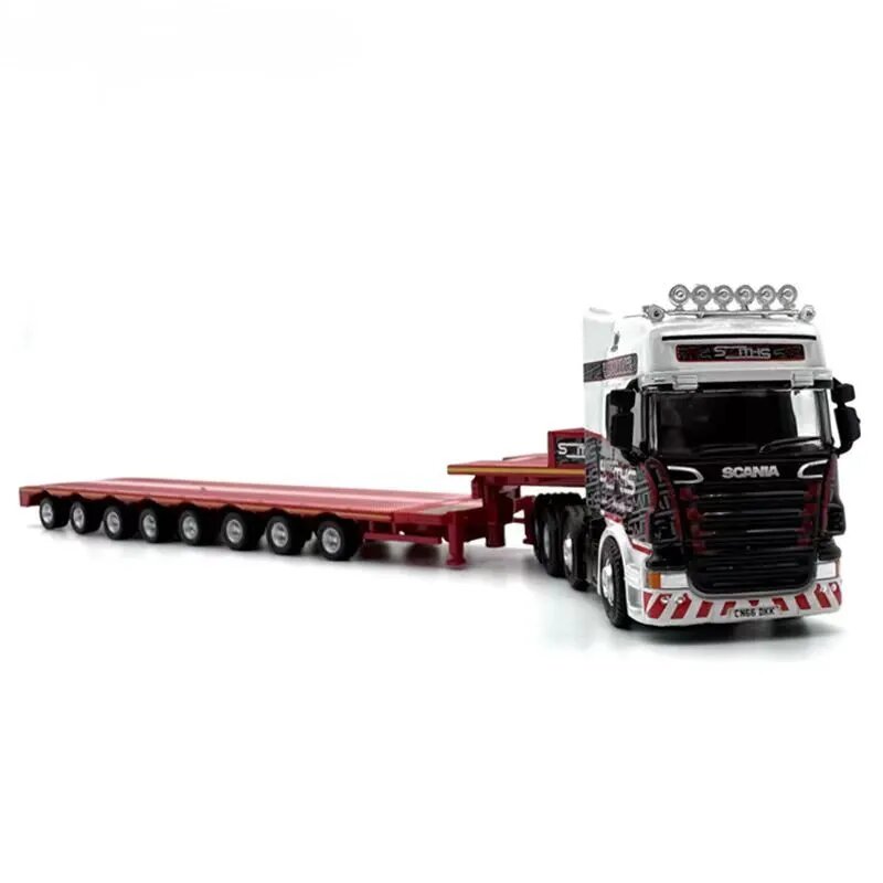 Машинка металлическая Kоллекционная модель Oxford 1:76 Scania multi-axle low load trailer