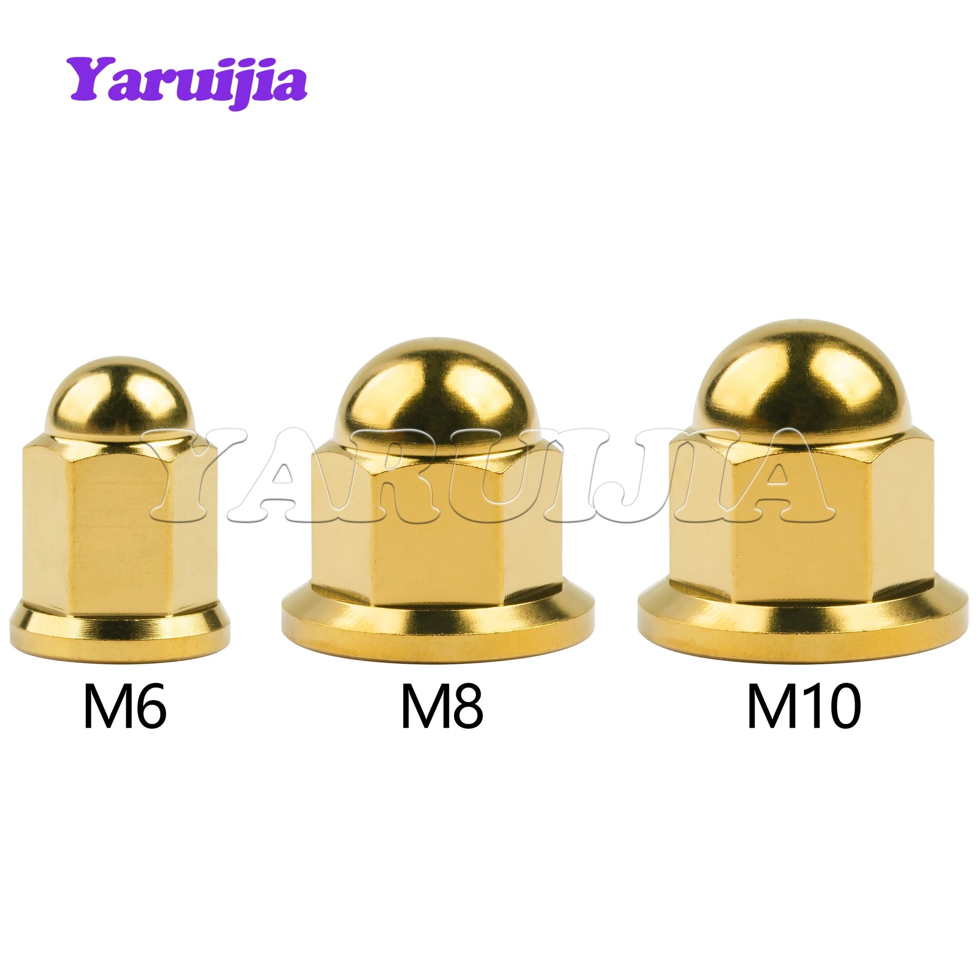 Титановые гайки Yaruijia M8, Gold