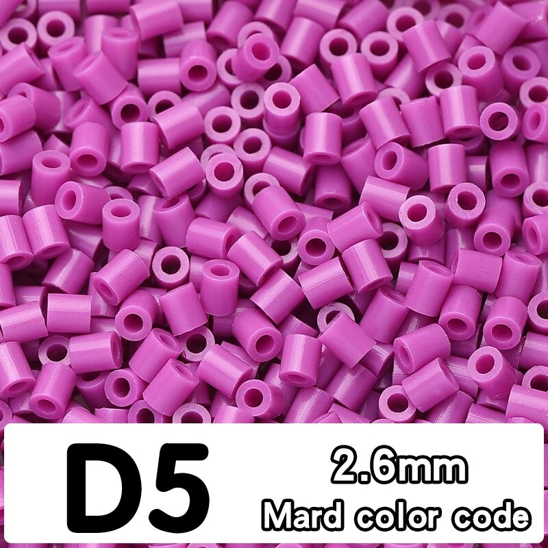 Бусины Perler D5 2.6 мм Розовый 2000Pcs-L316