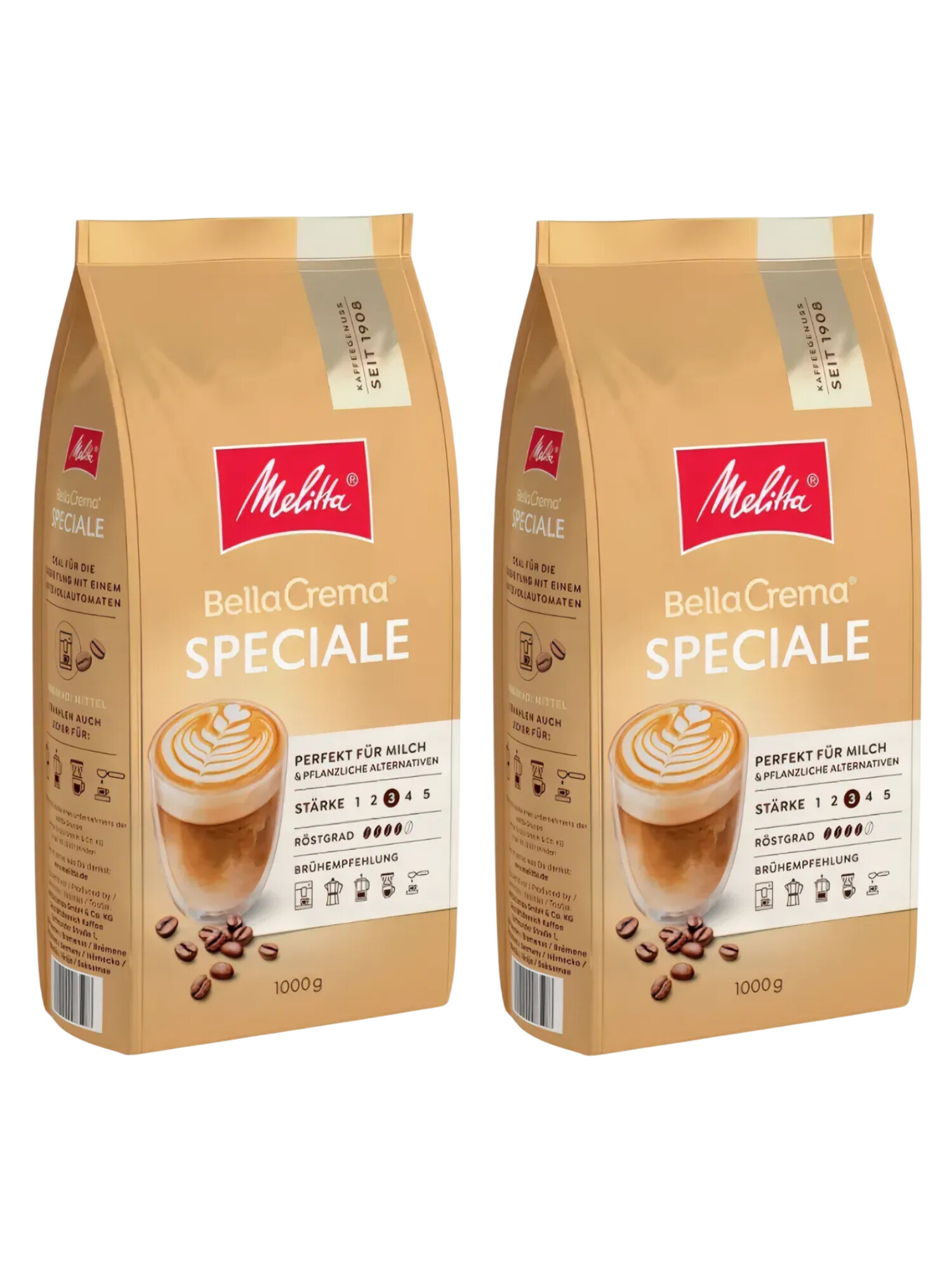 Кофе в зернах Melitta Bella Crema Speciale, 1 кг, 2 шт
