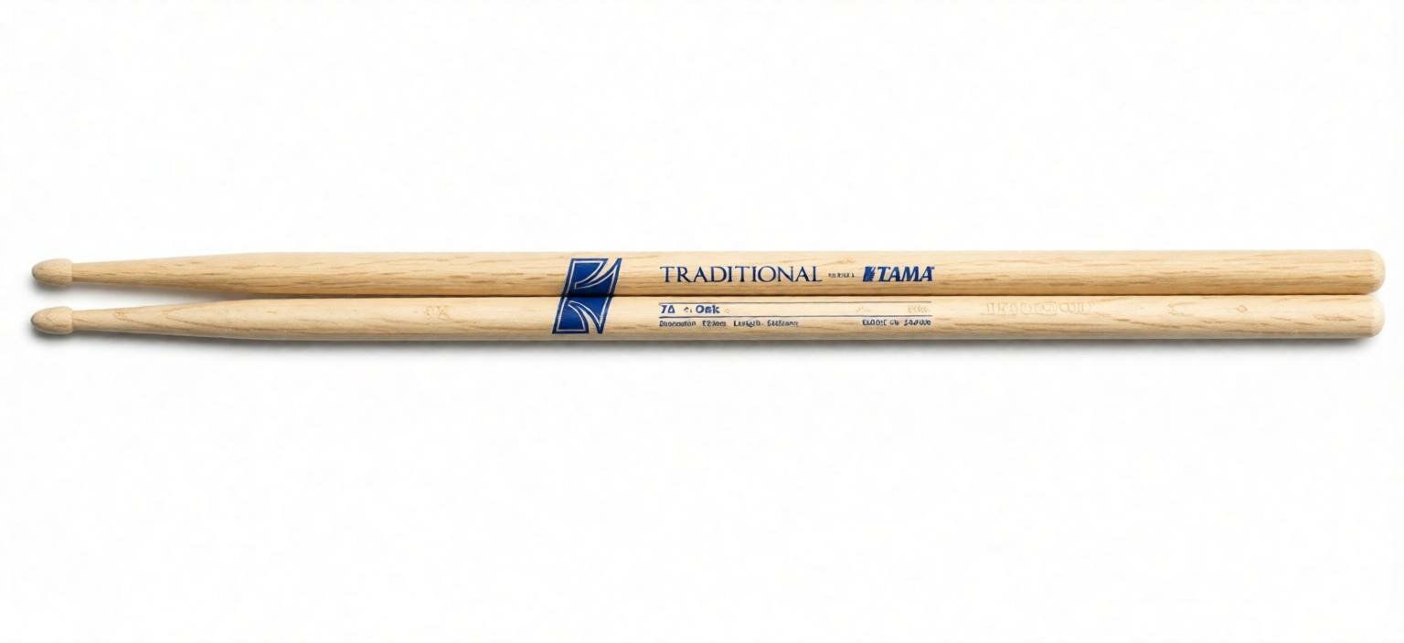 Барабанные палочки TAMA 7A TRADITIONAL JAPAN OAK дуб, натуральный