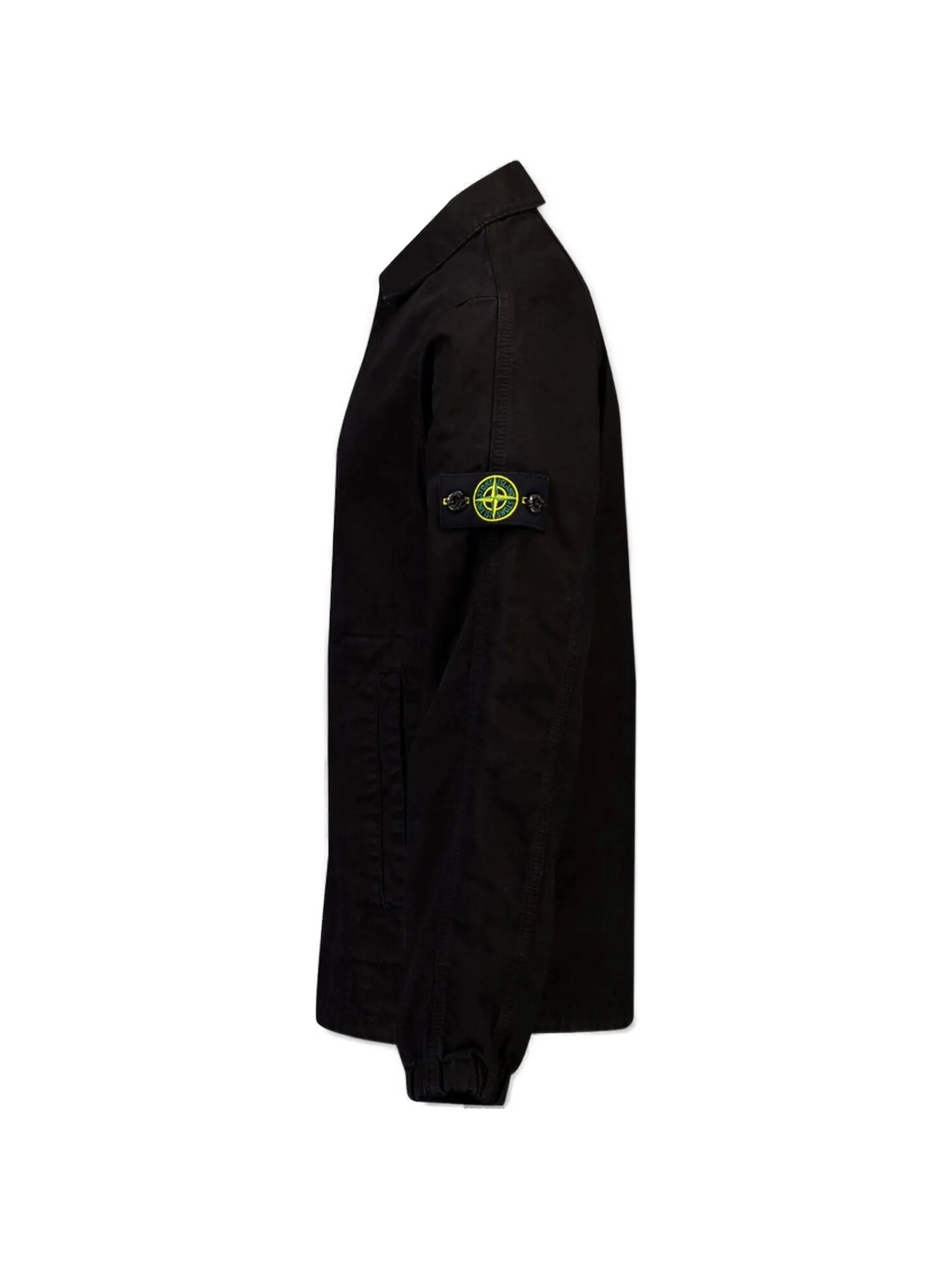 Куртка Stone Island Compass-patch button-up jacket, размер 8 лет, черный — фото 1