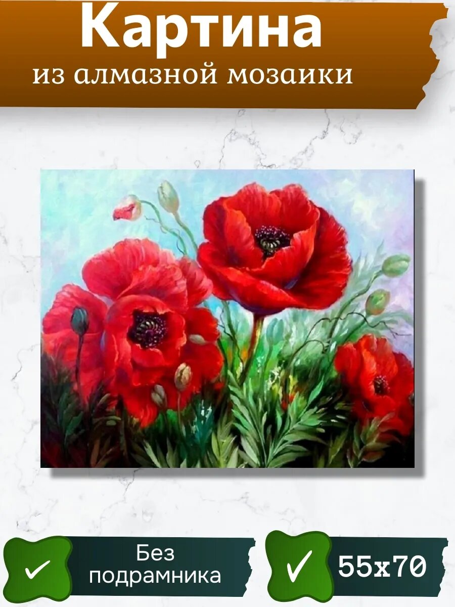 Алмазная мозаика 55х70
