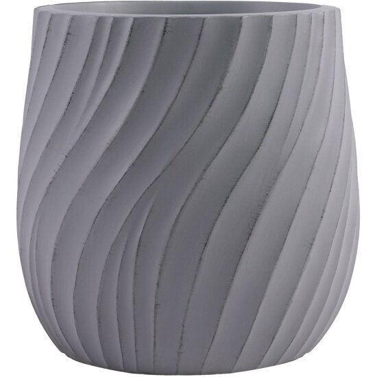 Кашпо Велюр Idealist Lite VELRV43-LG, светло-серое, Д43 В44 см Idealist