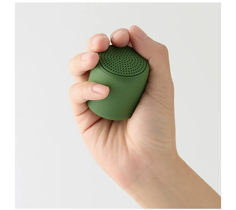 Портативная беспроводная Bluetooth колонка, мини аудио система с глубоким басом, зелёная, для дома и путешествий