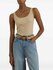 Топ Lauren Ralph Lauren Striped ribbed-knit tank top, размер 46