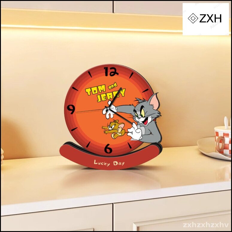 Темно-коричневые часы, Пойманный Jerry, Мультяшные украшения в виде кошек и мышек