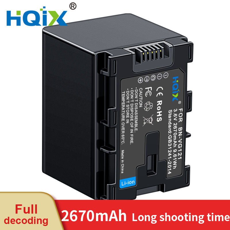 HQIX для JVC GZ-HM545 HM300 HM30 HM320 HM50 HM330 HM450 HM550 HM855 HM870 HM570 HM650 HM670 камера BN-VG121 зарядное устройство Аккумулятор