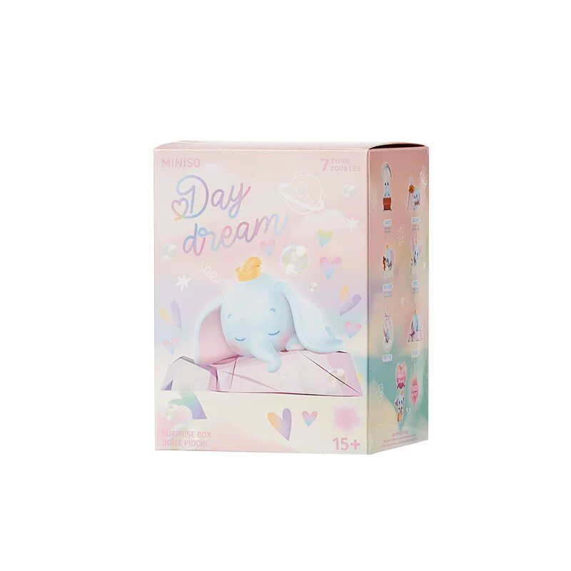 Оригинальная коллекционная фигурка MINISO Disney Dumbo Daydream Blind Box: модная игрушка, милая кукла, подарок,