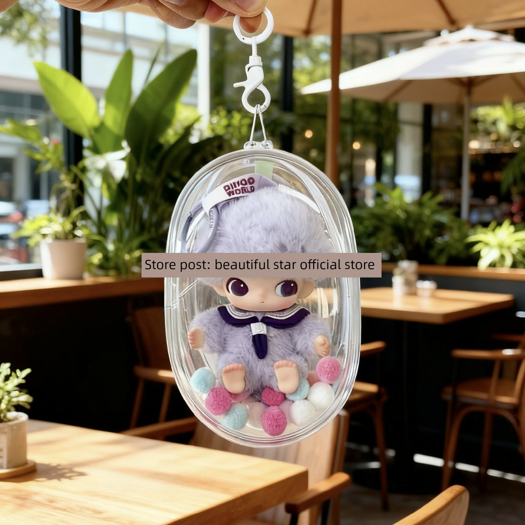 Подходит для сумки для куклы Bubble Mart DIMOO Newborn Diary Series, прозрачный защитный чехол высокой четкости,