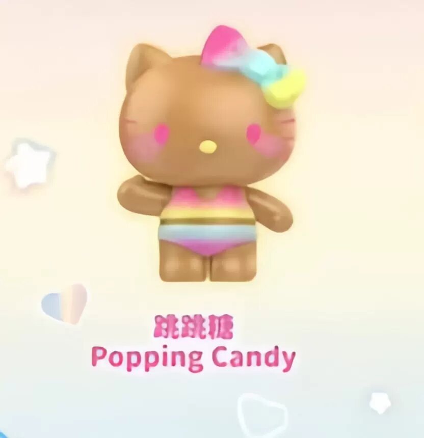 Оригинальные милые фигурки Hello Kitty из серии Summer Rainbow Candy от TOPTOY: очаровательные разноцветные кошечки в