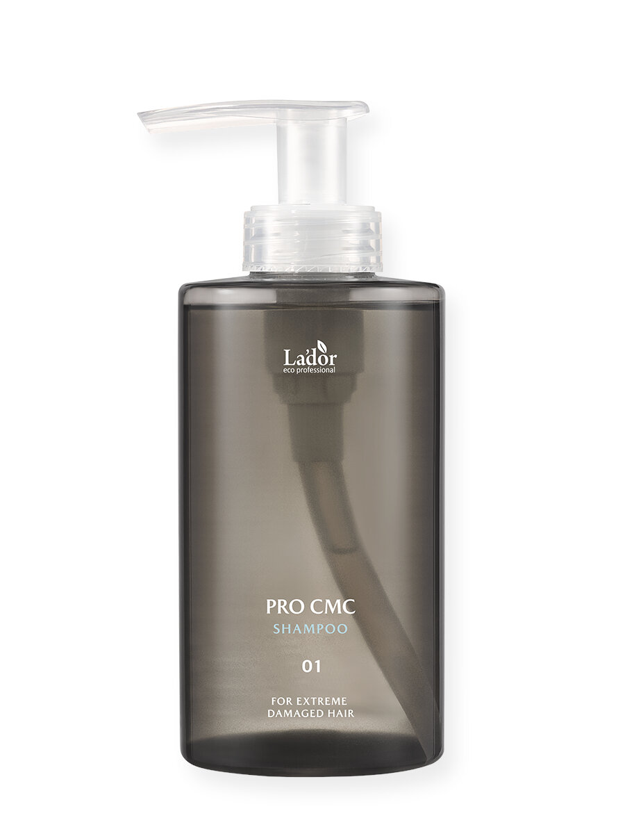Протеиновый восстанавливающий шампунь для поврежденных волос Lador PRO CMC Shampoo, 380 мл