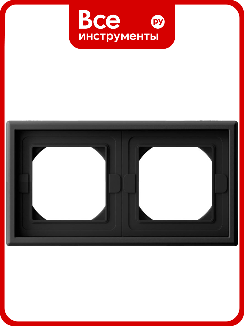 Рамка, Systeme, Systeme Electric ArtGallery Карбон 2-постовая IP44 GAL441002, серии,