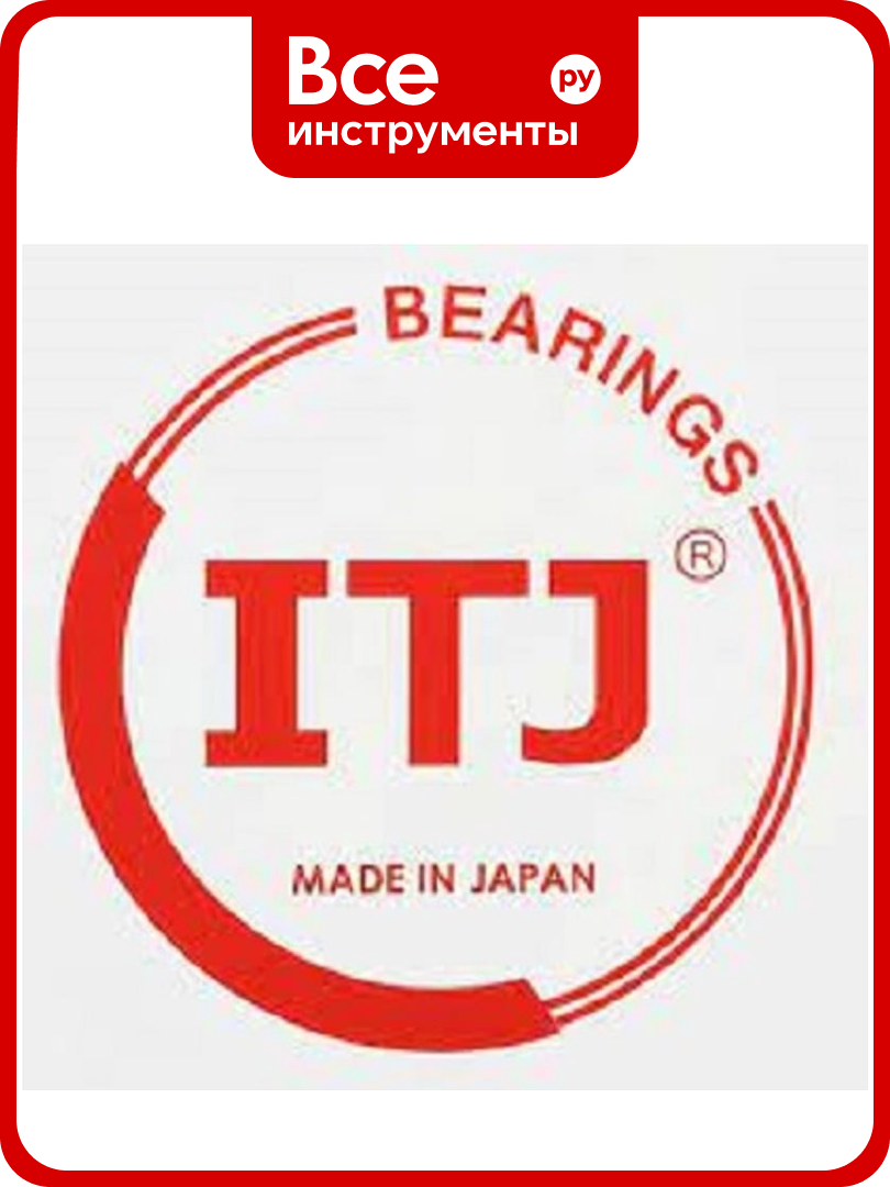 Подшипник ITJ 6003 VV, 10 мм, стальная сепараторная оболочка, резиновый уплотнительный элемент, шариковый механизм