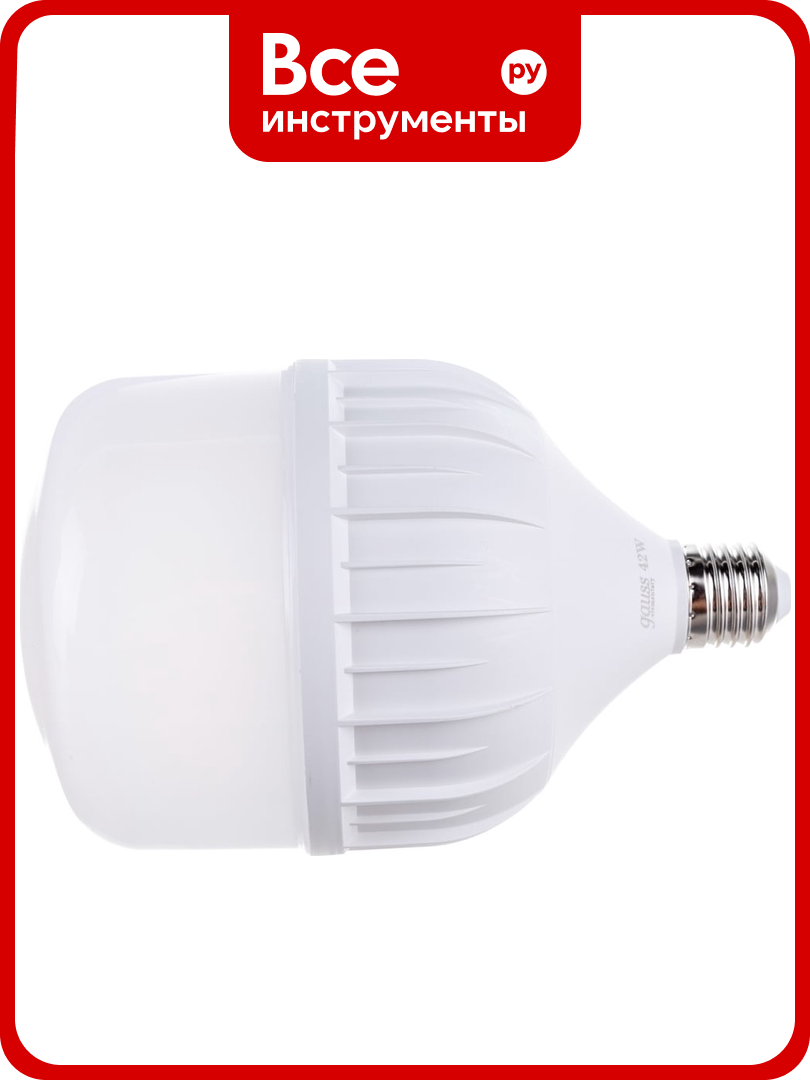 Лампа Gauss Elementary LED T120 E27 42W 3600Лм 180-240V 4000K SQ 63224