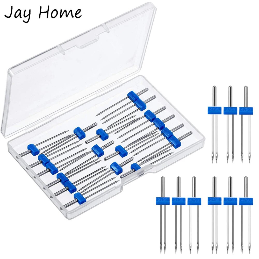 JAY HOME Швейные иглы двойные набор 9 шт в коробке