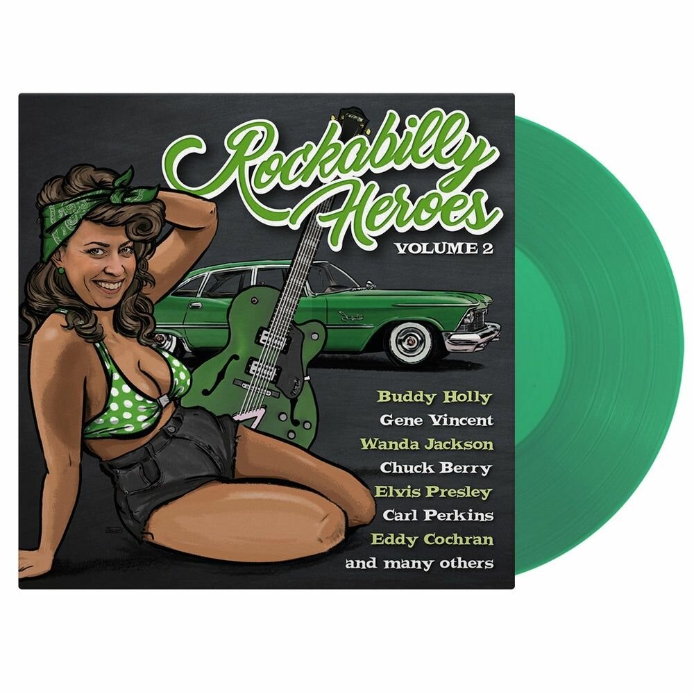 Виниловая пластинка Сборник 'Rockabilly Heroes Vol. 2' (LP, 2025, Vinyl Passion) green