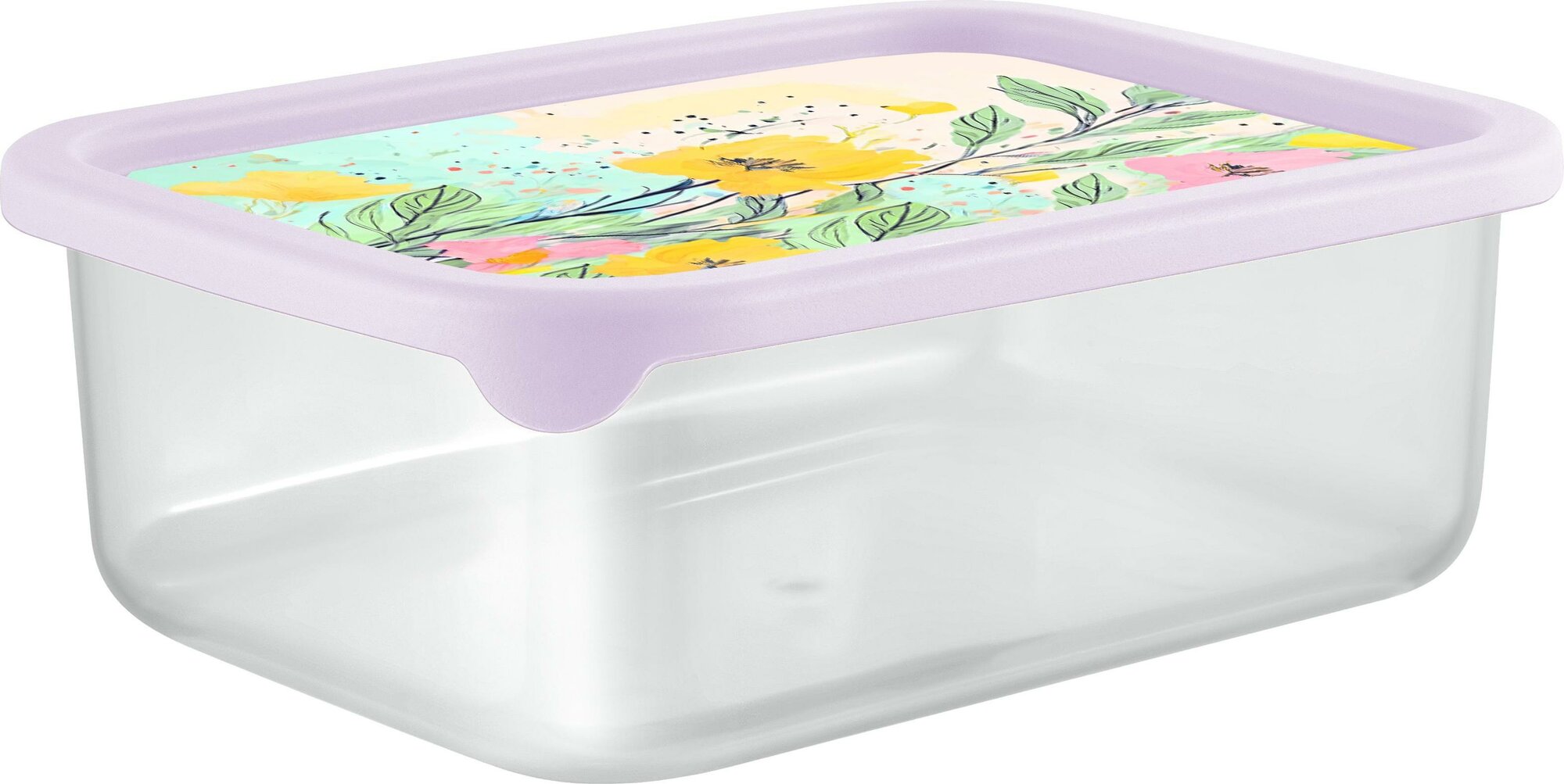 Контейнер для продуктов Sugar&Spice Bloom, прямоугольный, с гибкой крышкой, 0.18л