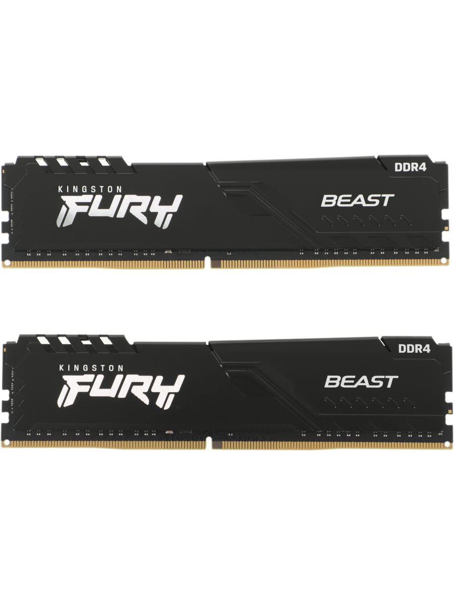 Память DDR4 2x8GB 3600MHz Kingston KF436C17BBK2/16 Fury Beast RTL Gaming PC4-28800 CL17 DIMM 288-pin 1.35В kit single rank с радиатором RTL