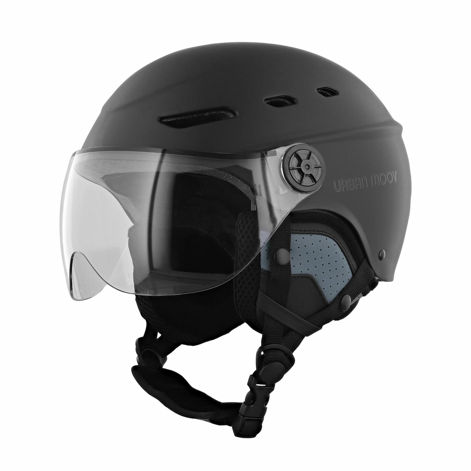 DECATHLON шлем t'nb visor, черный, 54-58 см
