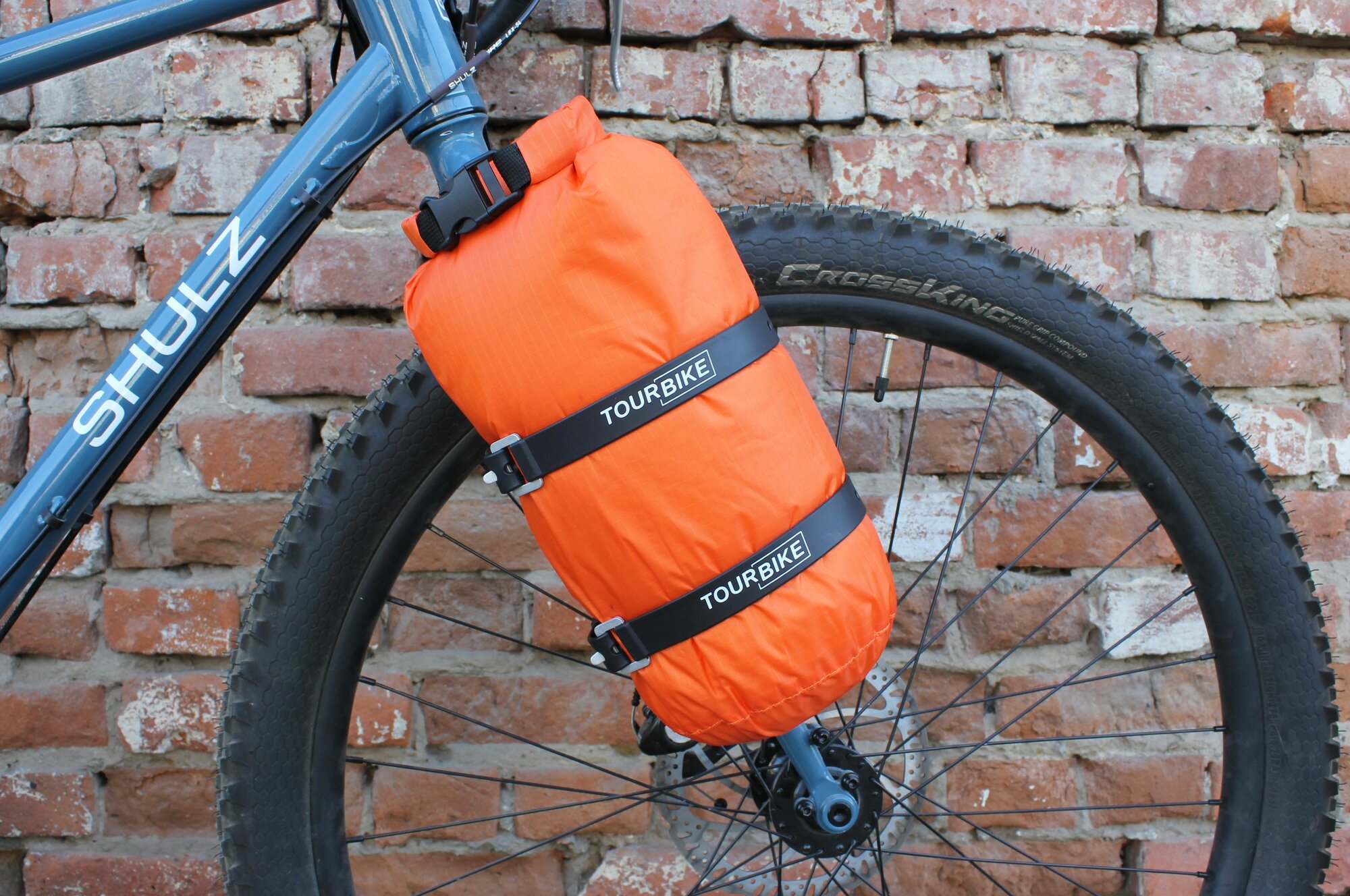 Стяжка на велосумку CARGO STRAPS, 53 см, 1 шт, цвет черный. TOURBIKE