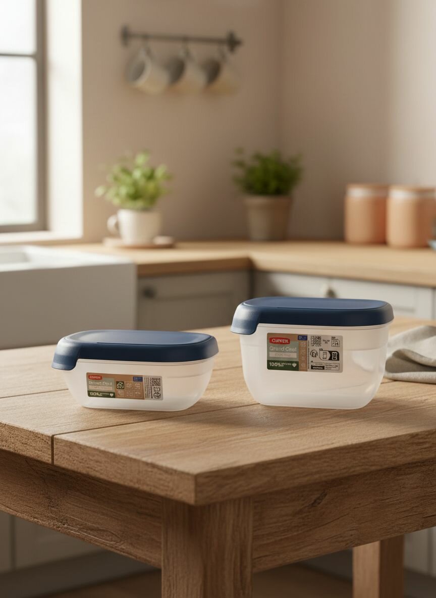 Набор из двух пищевых контейнеров Curver GRAND CHEF, объём 0,75 л и 0,5 л.