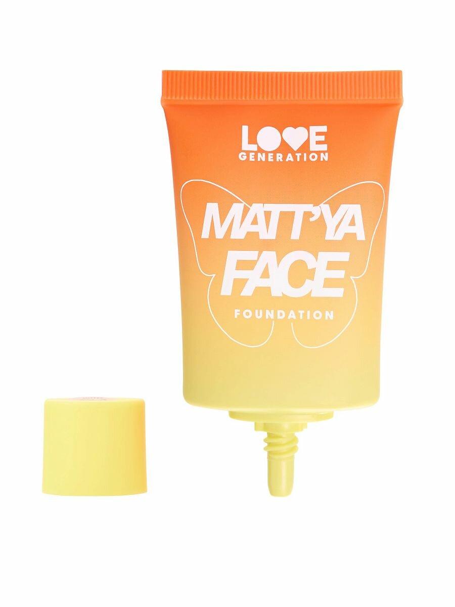 LOVE GENERATION Тональный крем с экстрактом матчи (Matt'ya Face) № 03 cashmere cream - холодный бежевый, 30 мл